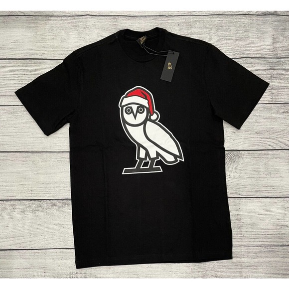 Octobers Very Own | Shirts | Ovo Christmas Owl Logo Black T Shirt Men ...